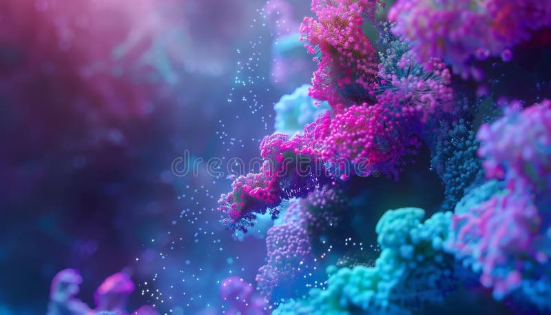 A Stylized Visual Interpretation of the Underwater World Stock ...