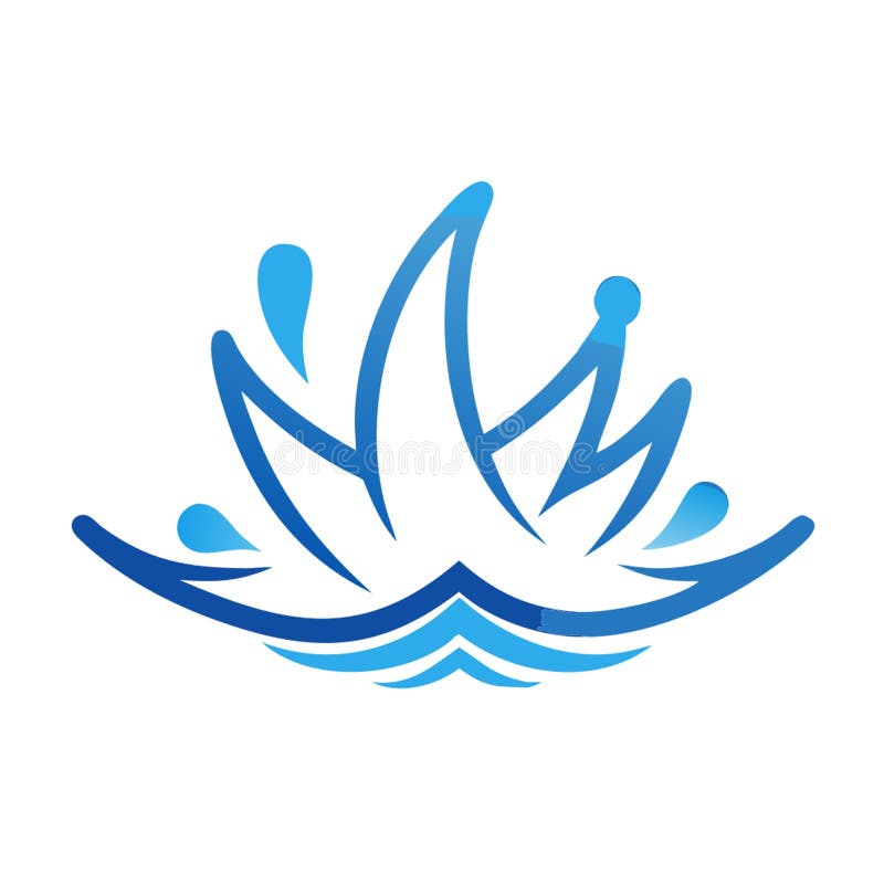 Stylized Water Drop or Splash Illustration, Vector Design Generative AI ...