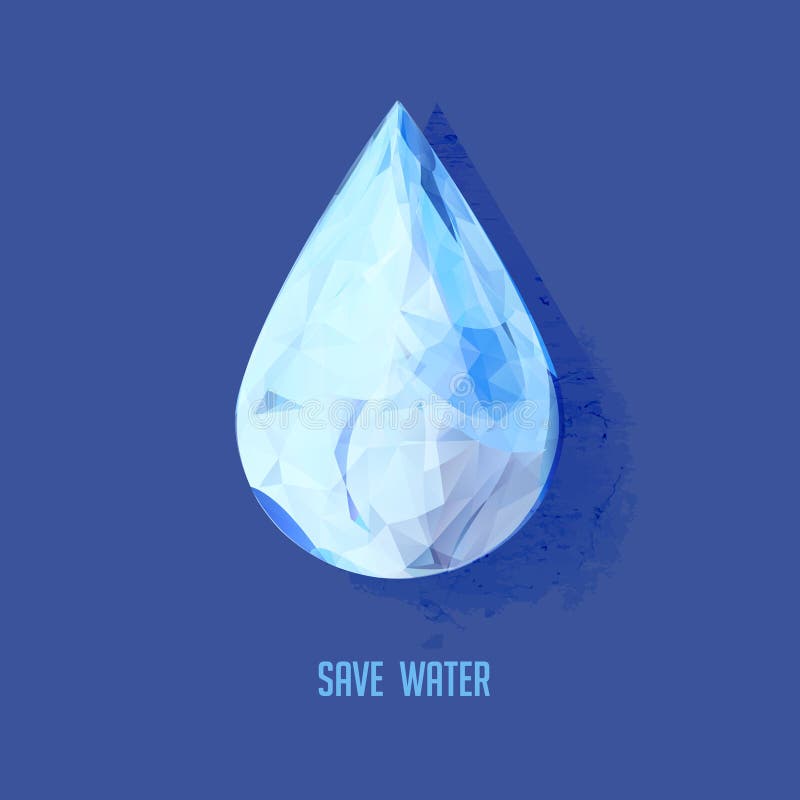 Stylized water drop stock vector. Illustration of design - 75883795