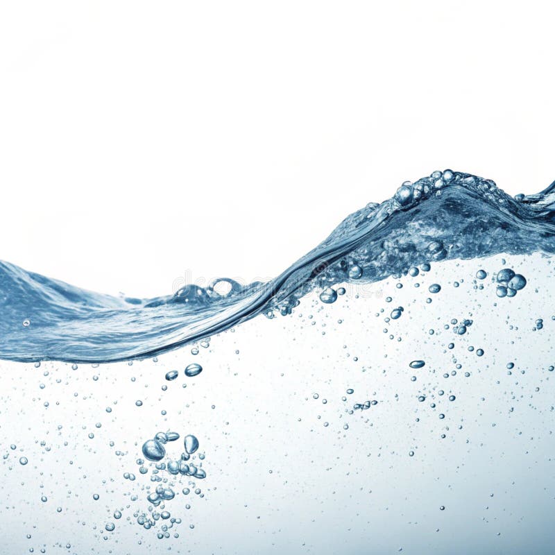 Water Wave Design Isolated White on White Stock Illustration ...