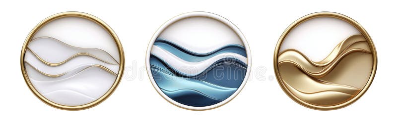 Blue Gold Wave Frame Png Stock Photos - Free & Royalty-Free Stock ...
