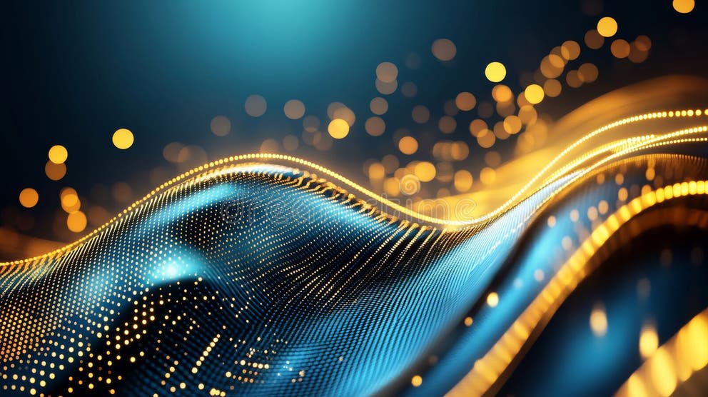 A Stylized Wave Pattern with a Blurred Backdrop, Perfect for ...