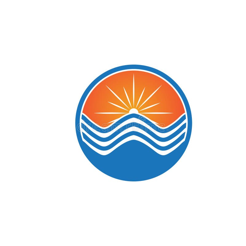 Stylized Wave Splash Logo Vector and Symbol Stock Vector - Illustration ...