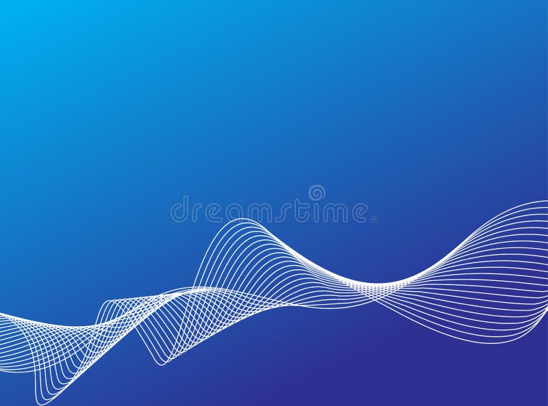 Stylized waves background stock vector. Illustration of abstract - 4334691