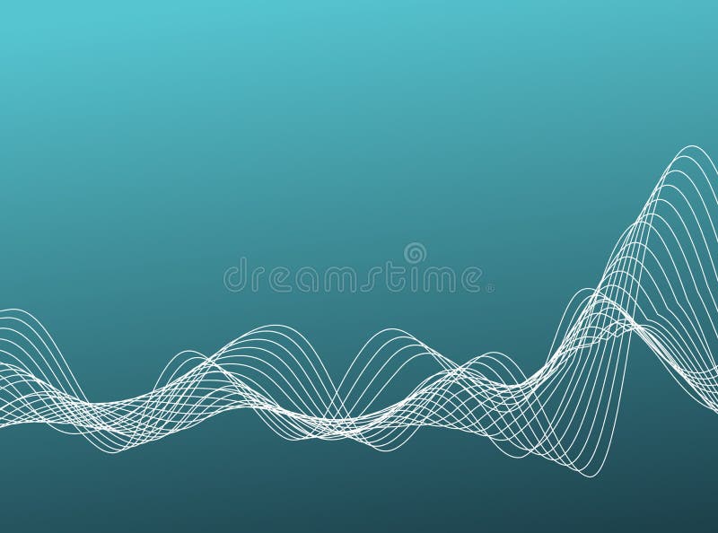 Stylized Waves Background Picture. Image: 4334824