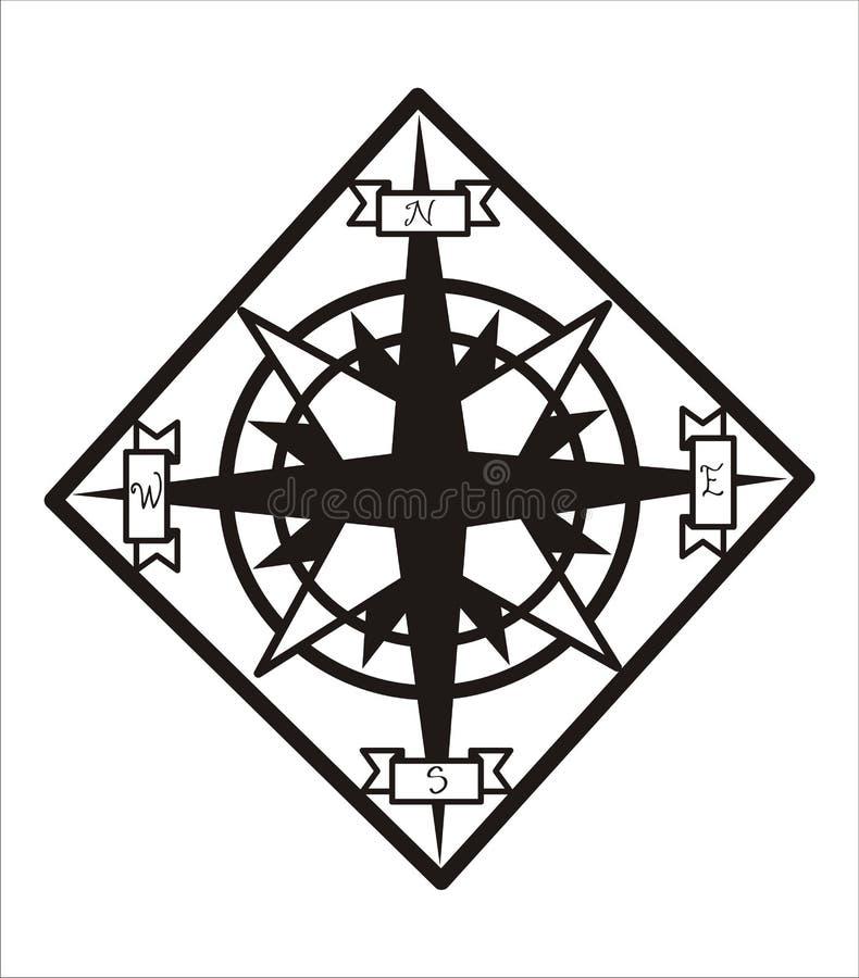 Stylized Windrose Stock Illustrations – 44 Stylized Windrose Stock ...