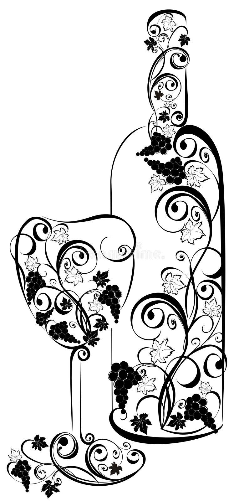 Stylized Glass Bottle Stock Illustrations – 4,852 Stylized Glass Bottle ...