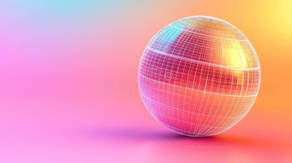 Stylized Wireframe Globe Design with a Modern Aesthetic Against a ...
