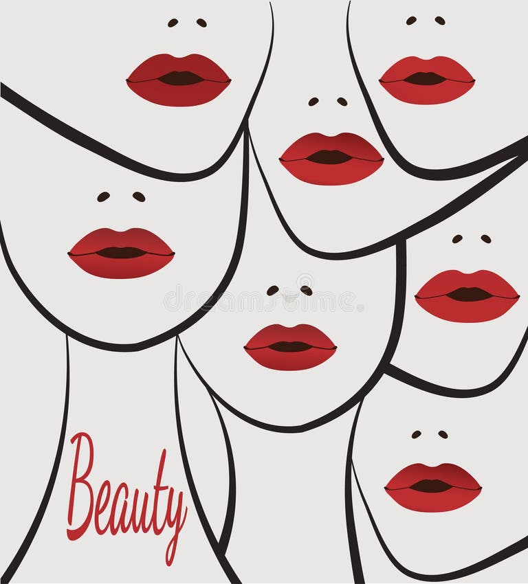 Stylized Women Face Stock Illustrations – 3,072 Stylized Women Face ...