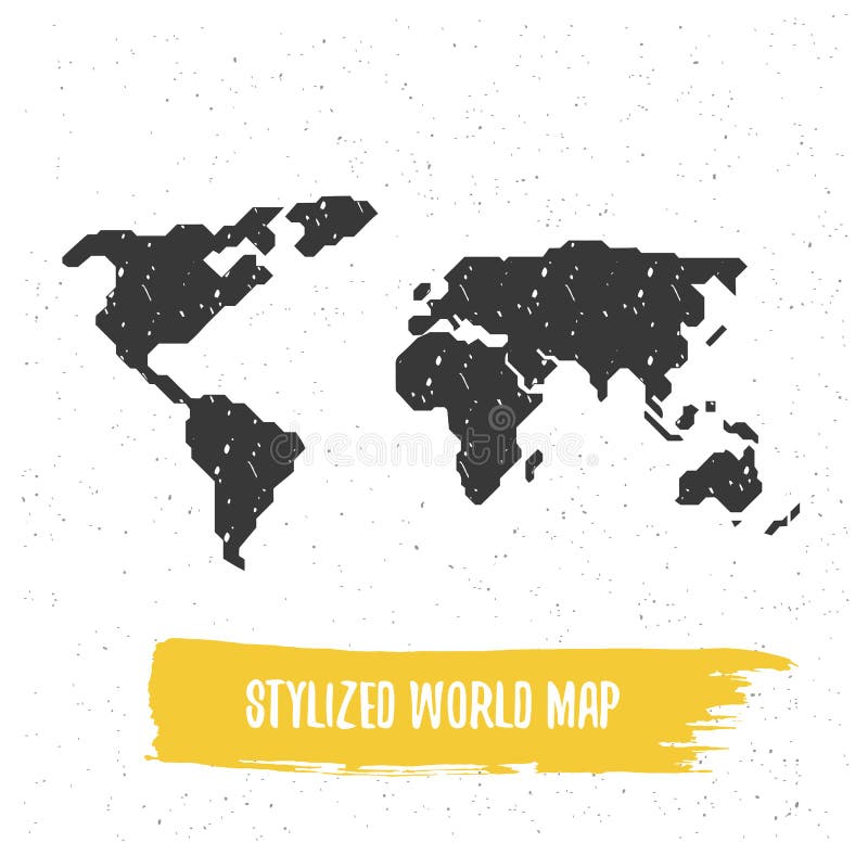 Stylized World Map Stock Illustrations – 8,751 Stylized World Map Stock ...