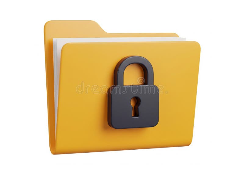 Stylized Yellow File Folder Stock Illustrations – 172 Stylized Yellow ...