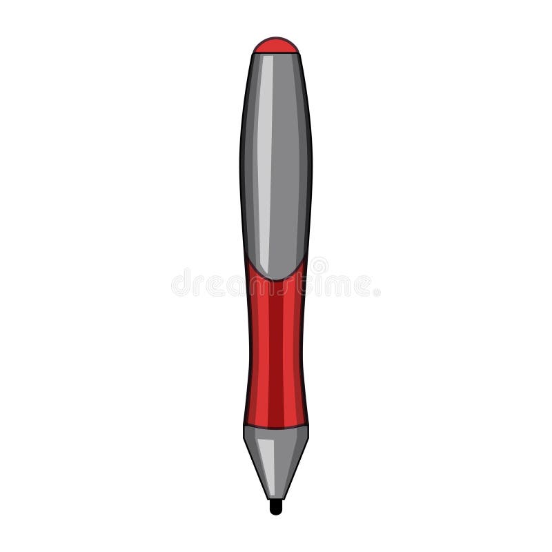 Stylus Interactive Whiteboard Pen Cartoon Vector Illustration Stock ...