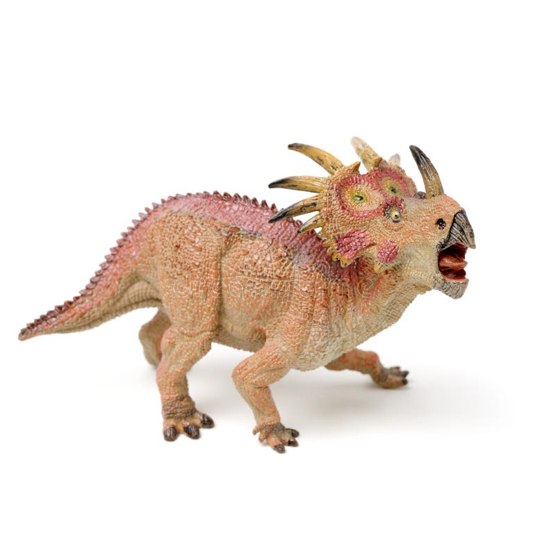 Styracosaurus Dinosaur Figure Toy Stock Photo - Image of figure, dino ...