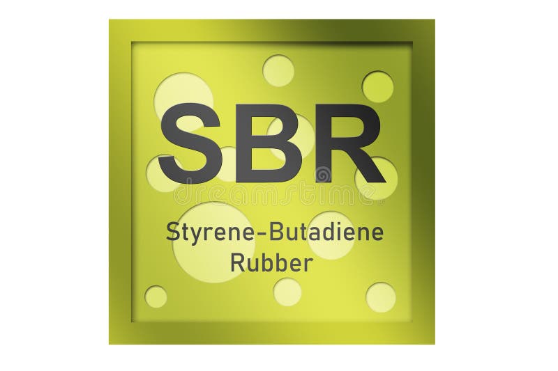 Styrene-butadiene Rubber (SBR) Polymer Symbol Isolated Stock ...