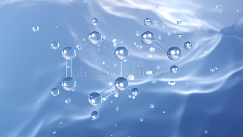 Styrene Molecular Structure, 3d Model Molecule, Precursor Polystyrene ...