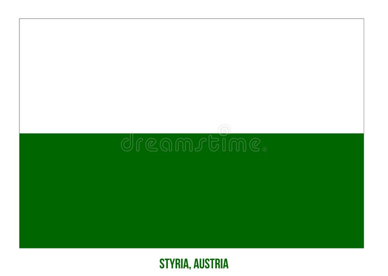 Styria Flag Vector Illustration on White Background. States Flag of ...