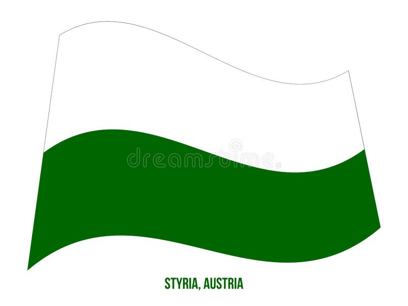 Styria Flag Vector Illustration on White Background. States Flag of ...