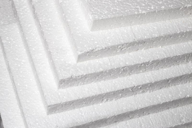 Styro-mousse. Feuilles De Fabrication D'usine Image stock - Image du ...