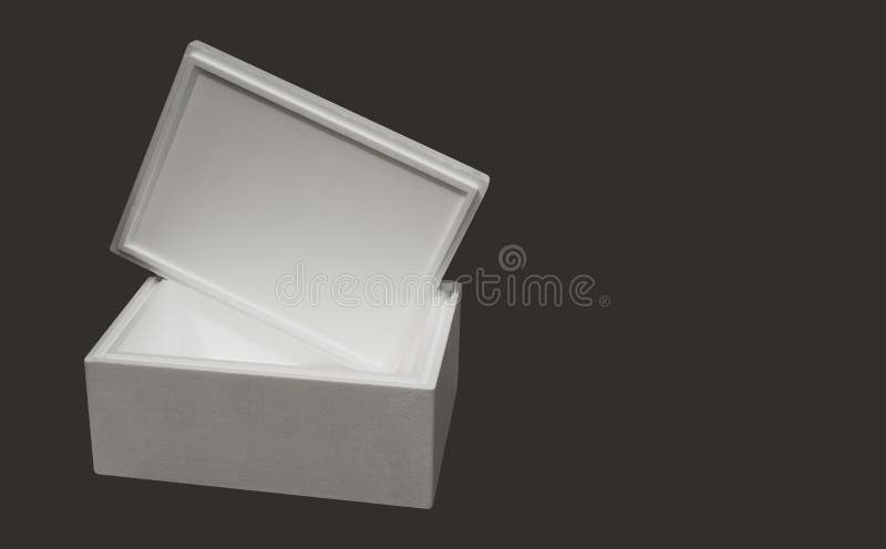 Styrofoam Box for Food Storage Stock Photo - Image of fast, cutting ...