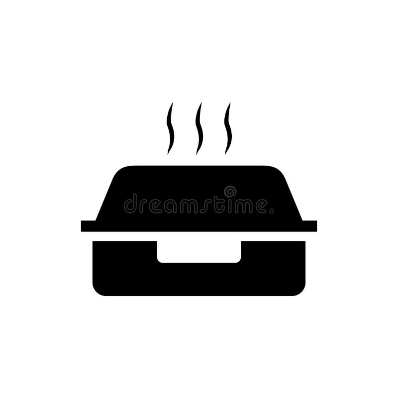 Styrofoam Box Icon Flat Vector Template Design Trendy Stock Vector ...