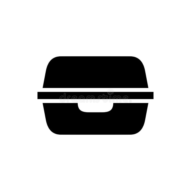 Styrofoam Box Icon Flat Vector Template Design Trendy Stock Vector ...