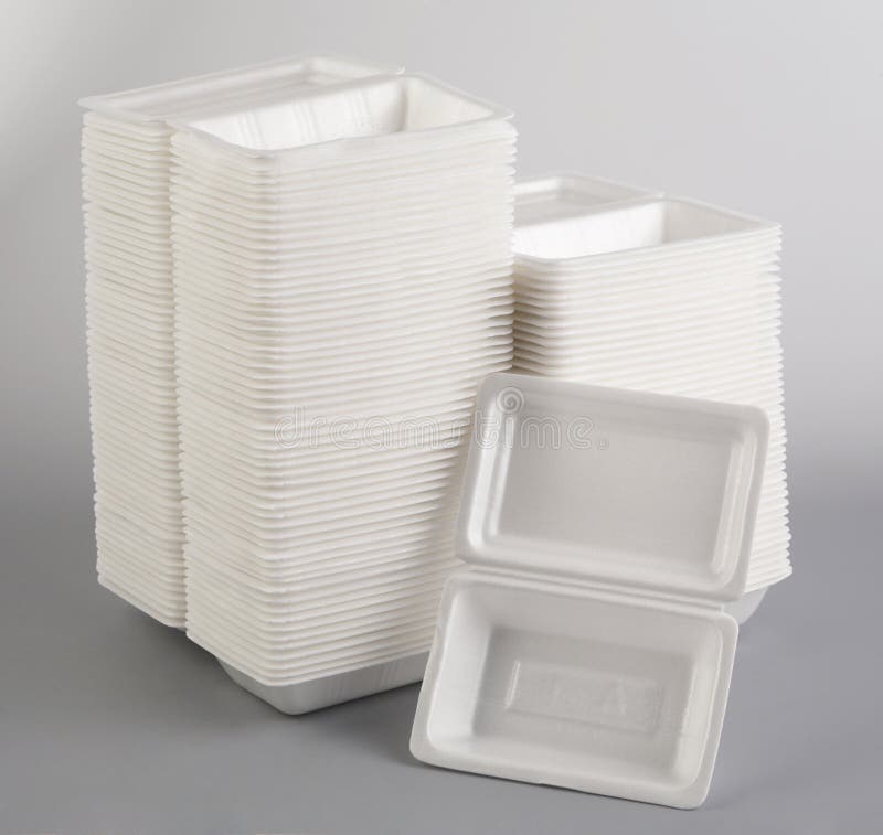 Styrofoam lunch box stock image. Image of foam, away - 13612747