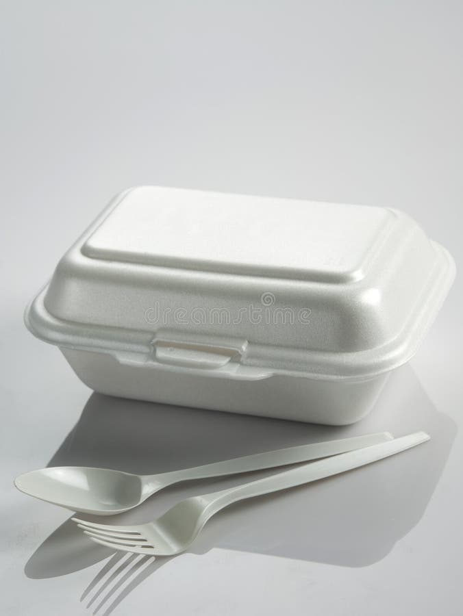 Styrofoam lunch box stock image. Image of food, toxic - 48461827