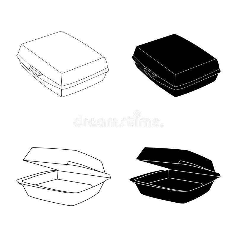 Styrofoam Box White Background Stock Illustrations – 584 Styrofoam Box ...