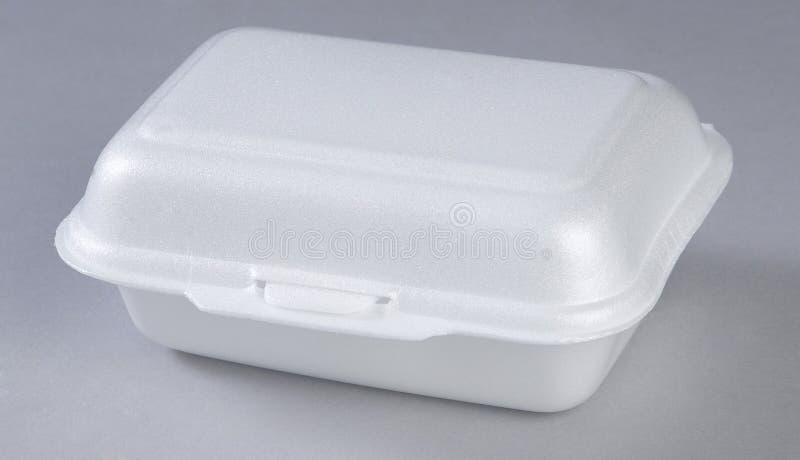Styrofoam lunch box stock image. Image of foam, away - 13612747
