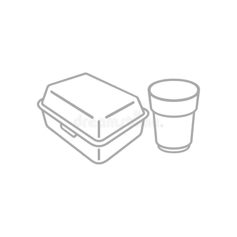 Styrofoam packaging stock vector. Illustration of nostyrofoampackaging ...