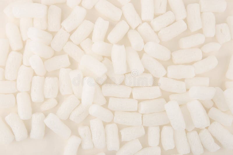 Styrofoam Packing Peanuts Background. Stock Photo - Image of pellets ...