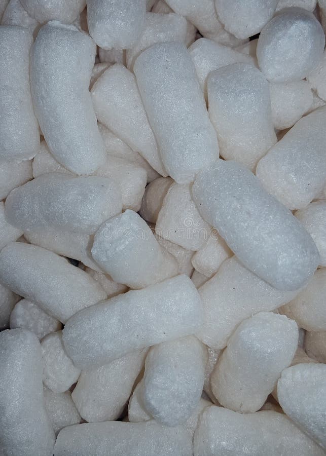 Styrofoam Peanuts in Shipping Box Stock Image - Image of shipping ...