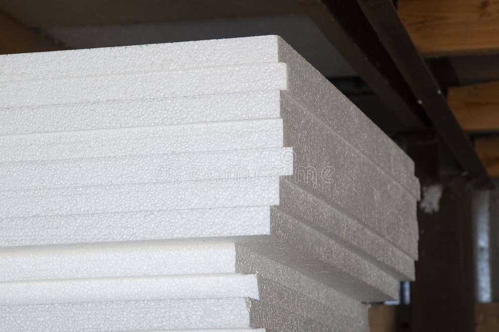 Styrofoam or Polystyrene Material Stock Photo - Image of panel ...