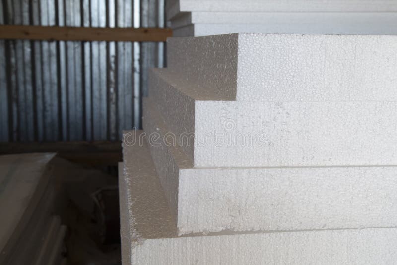Styrofoam or Polystyrene Material Stock Image - Image of plasterboard ...