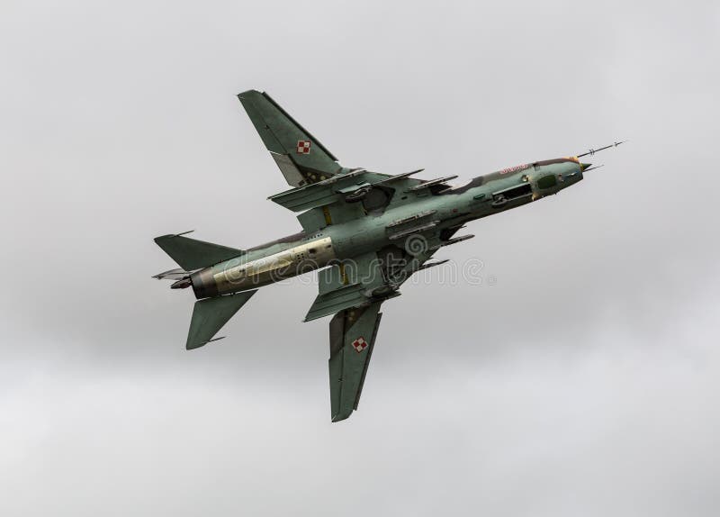 SU22 fighter editorial stock image. Image of fire, airplane - 42595199