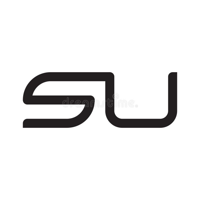 Su Initial Letter Vector Logo Icon Stock Vector - Illustration of ...