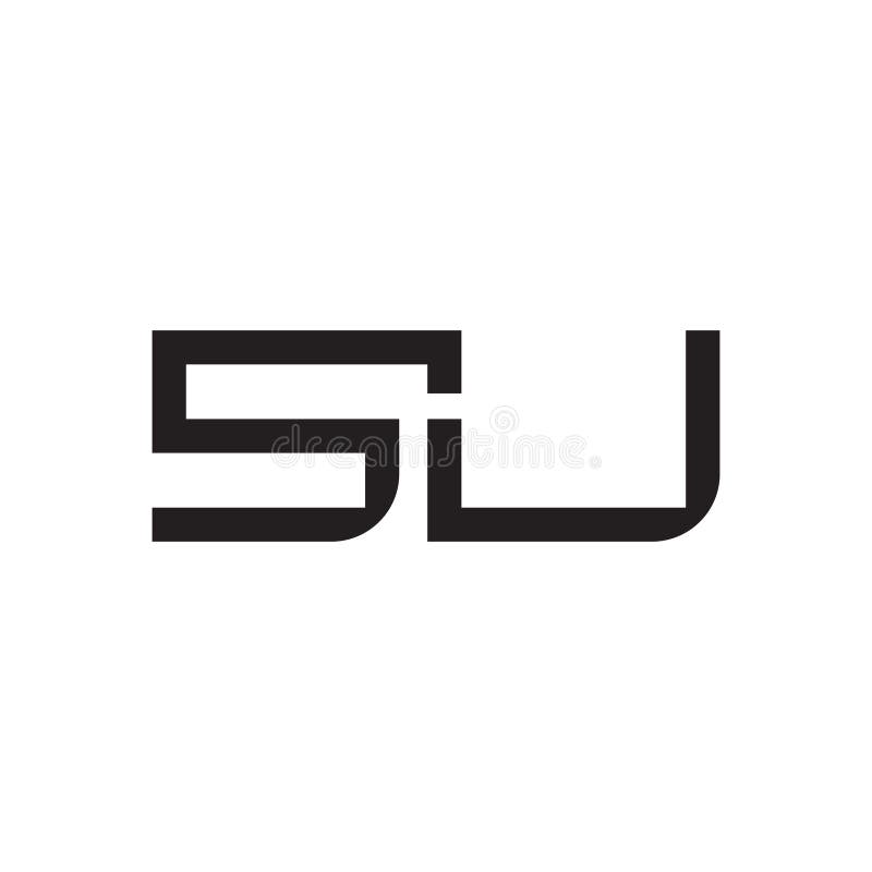 Su Initial Letter Vector Logo Icon Stock Vector - Illustration of ...