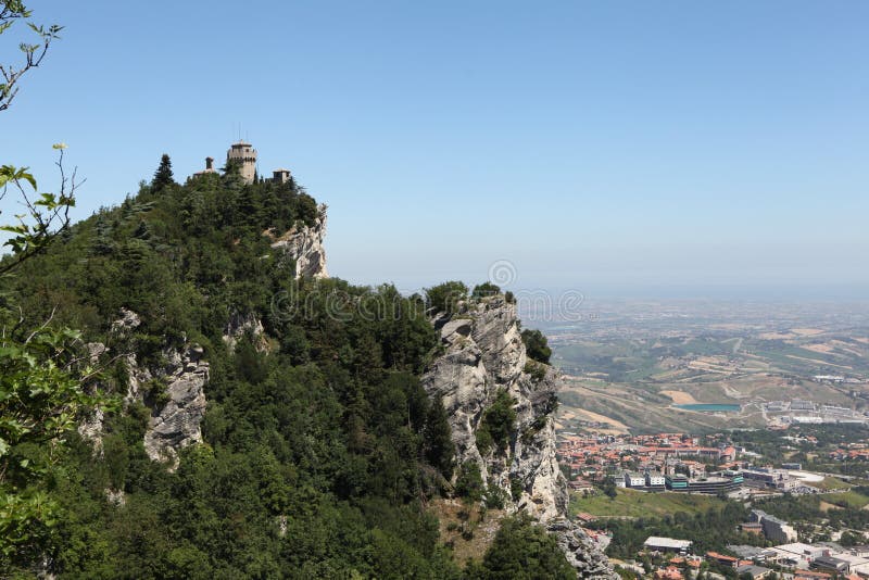 Su Monte Titano. San Marino. Immagine Stock - Immagine di monte ...