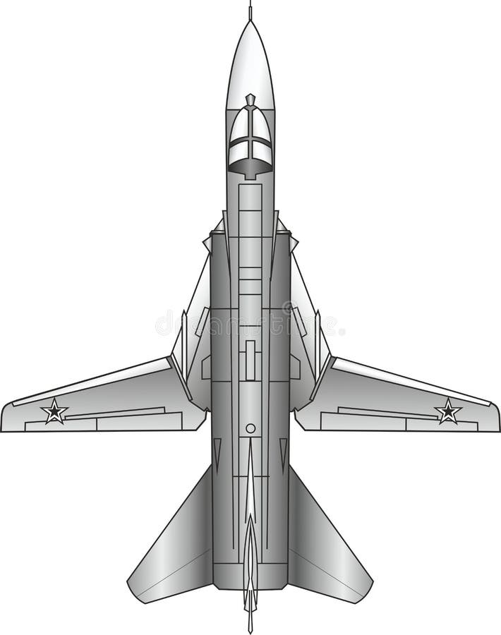 Su-24. Soviet and Russian Tactical Front-line Bomber Stock Vector ...