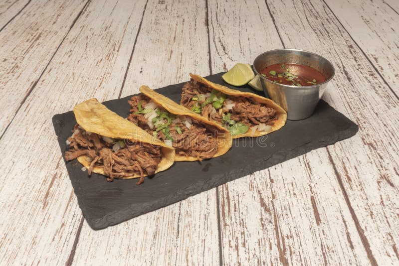 Suadero Tacos: Beef Slow-cooked To Exceptional Tenderness Stock Photo ...