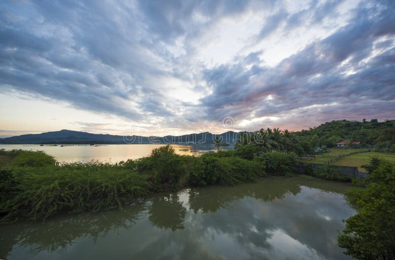 Sual Philippines stock image. Image of padi, lake, beach - 87817571