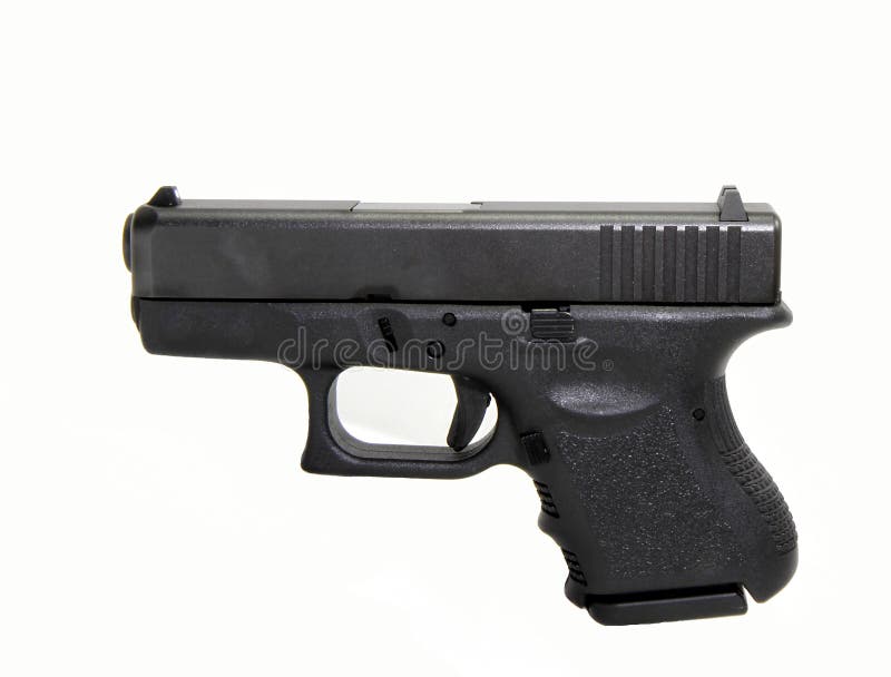 Sub compact hand gun stock photo. Image of firearm, black - 21529204