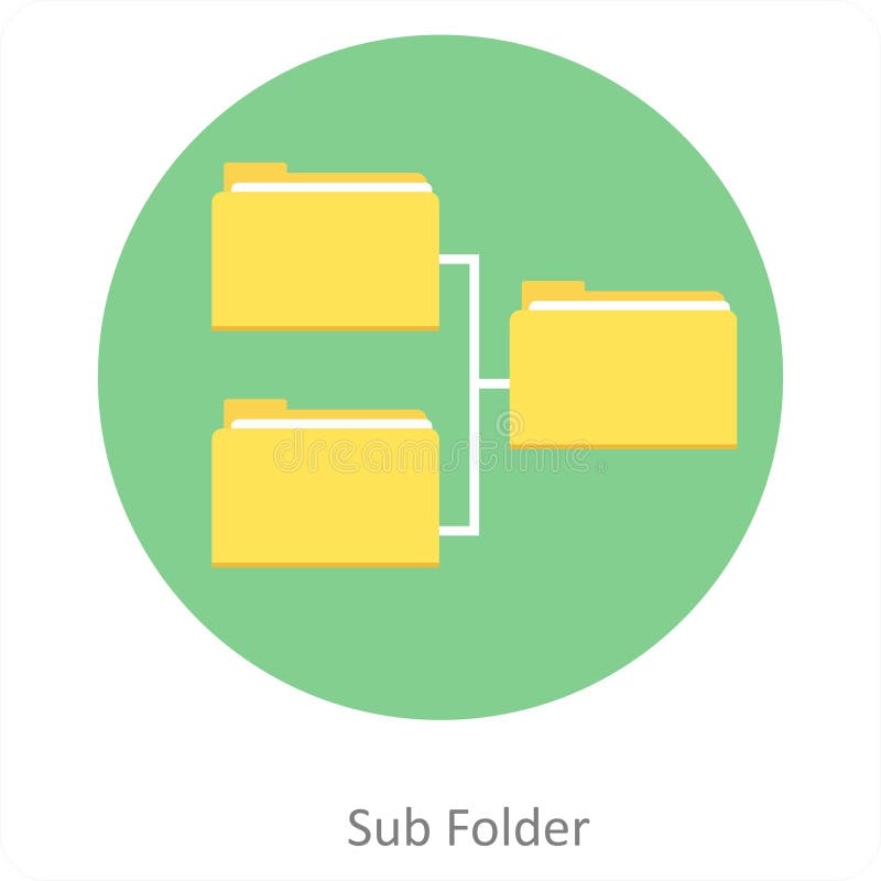 Sub Folder stock vector. Illustration of concept, technology - 264944244