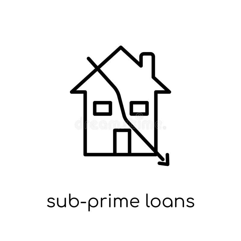 Sub-prime Loans Icon. Trendy Modern Flat Linear Vector Sub-prime Loans ...