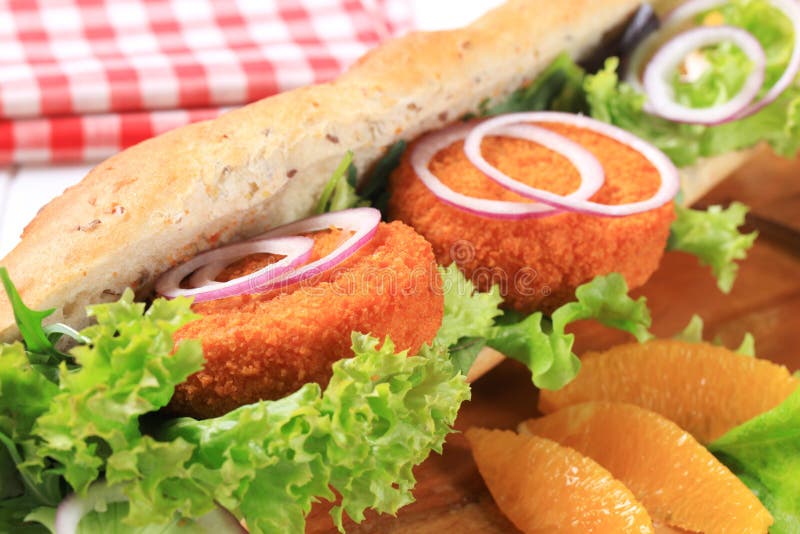 Sub sandwich stock photo. Image of fishcake, fish, lunch - 25212162