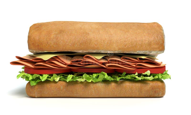 Sub Sandwich stock illustration. Illustration of deli - 49708880