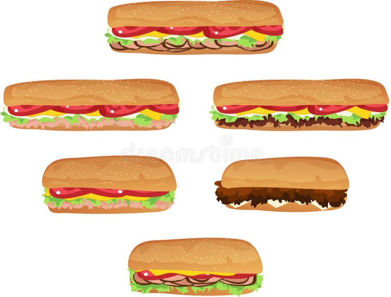 Sub Sandwich Stock Illustrations – 3,080 Sub Sandwich Stock ...