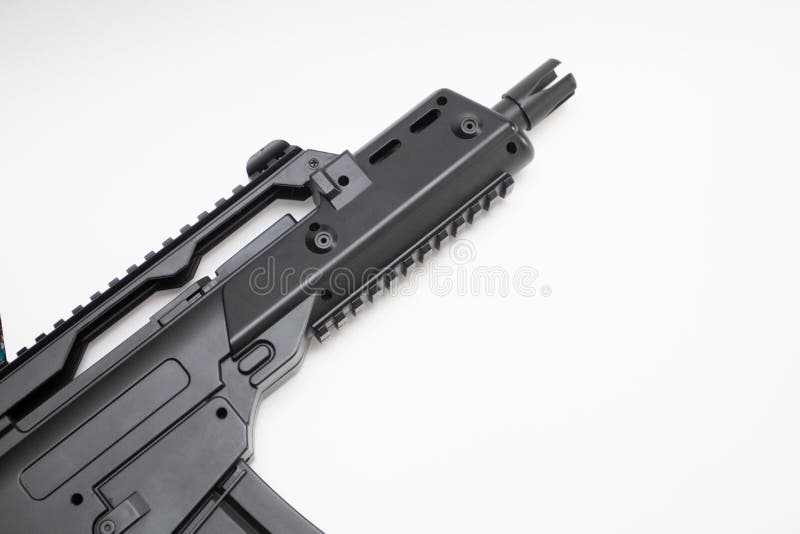 Subametralladora Aislada En Fondo Blanco Imagen de archivo - Imagen de ...