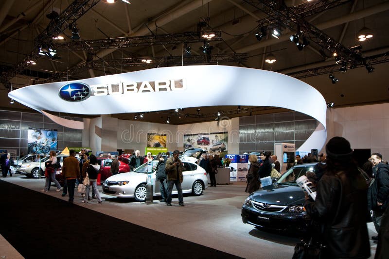 Subaru Booth at the Toronto Auto Show Editorial Stock Photo - Image of ...
