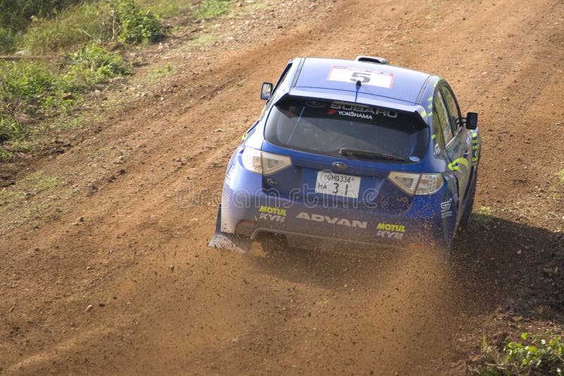 Subaru on dirt track editorial photo. Image of racing - 6710981